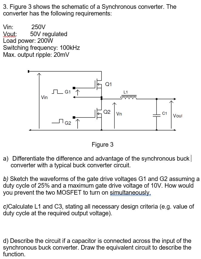 3. Figure 3 shows the schematic of a Synchronous | Chegg.com