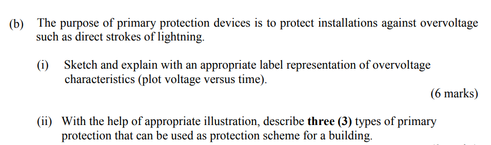 Solved The purpose of primary protection devices is to | Chegg.com