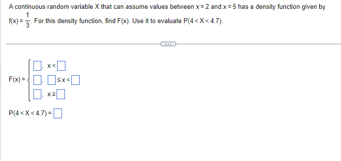 Solved A continuous random variable X that can assume values | Chegg.com