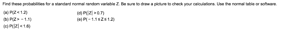 Solved Find these probabilities for a standard normal random | Chegg.com