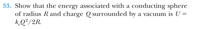 Solved Show that the energy associated with a conducting | Chegg.com
