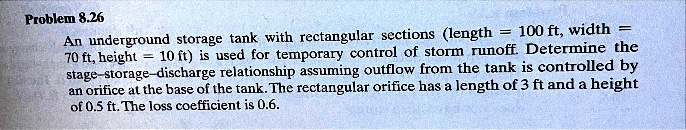 Solved Note: Assume that the orifice has a flow rate | Chegg.com