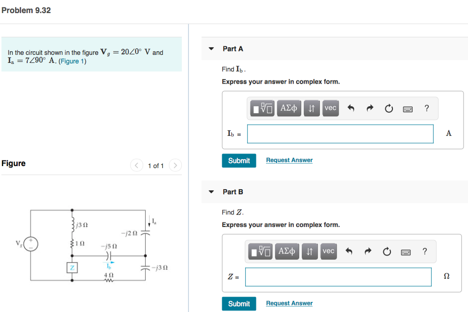 Solved Problem 9.32 Part A In the circuit shown in the | Chegg.com
