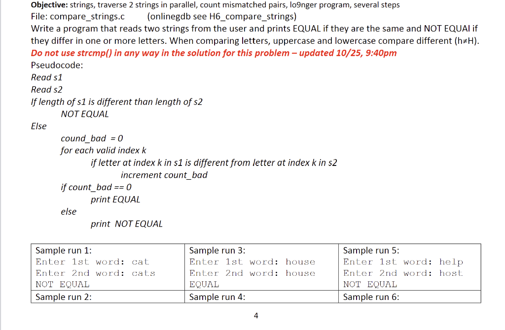 Solved Objective Strings Traverse 2 Strings In Parallel 7555