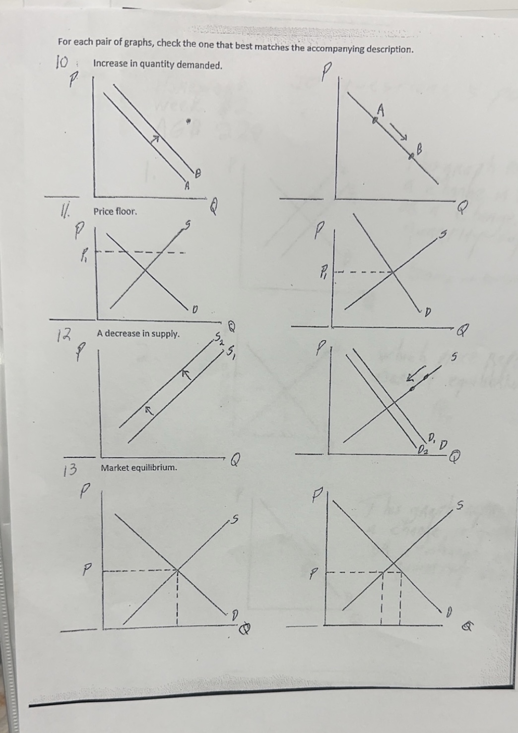 Solved For each pair of graphs. cherk the nno that | Chegg.com