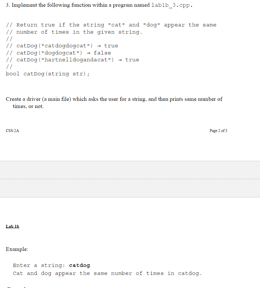 Solved . Implement the following function within a program | Chegg.com
