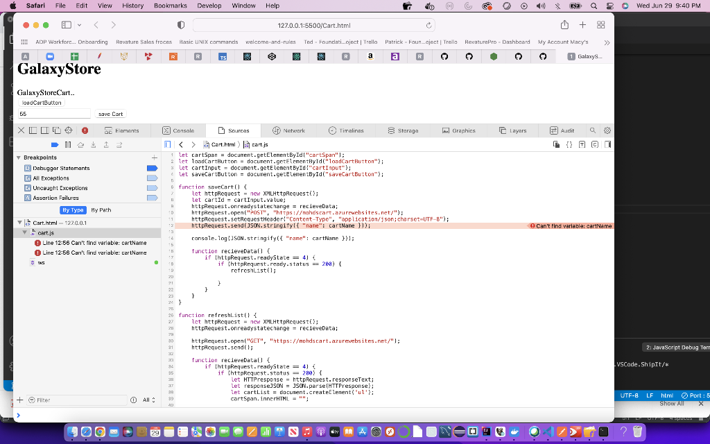 Solved cart.html !DOCTYPE html> | Chegg.com