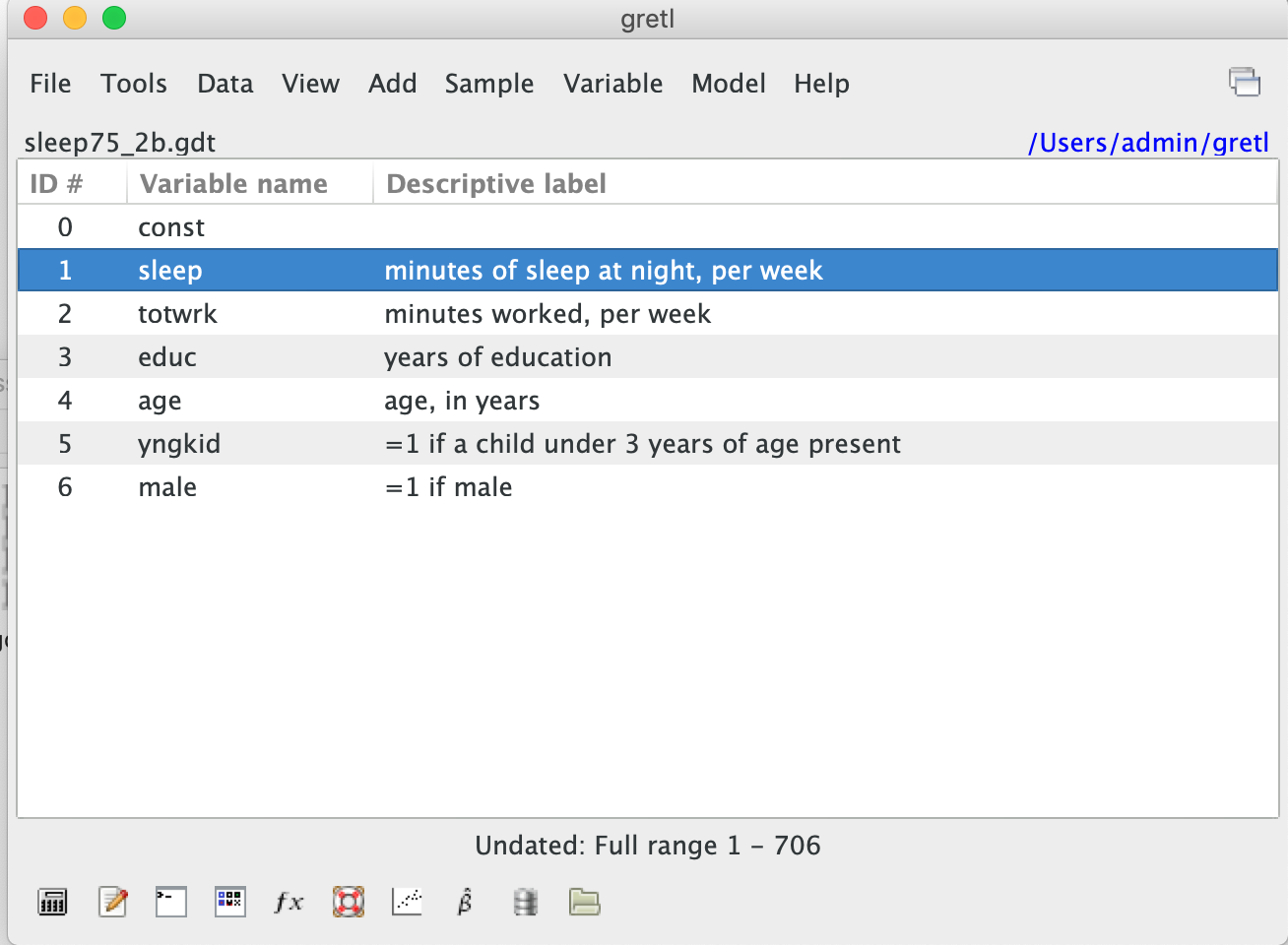 Use the data in sleep75 2b.gdt to study whether | Chegg.com