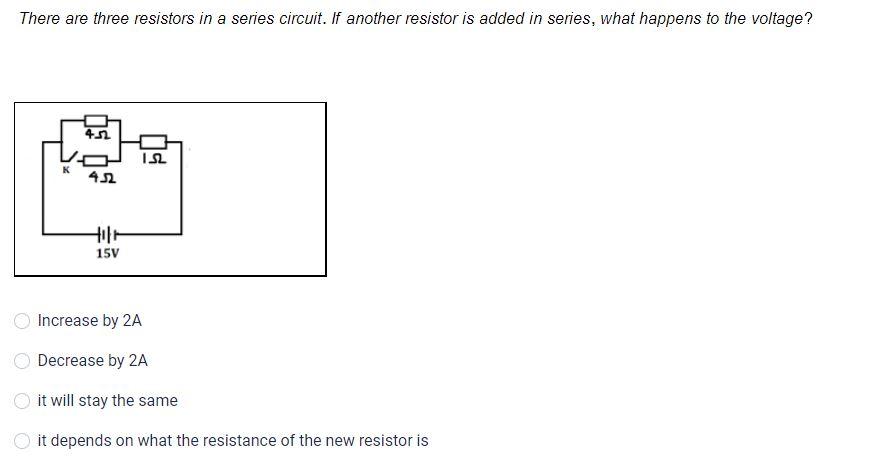 Solved There are three resistors in a series circuit. If | Chegg.com