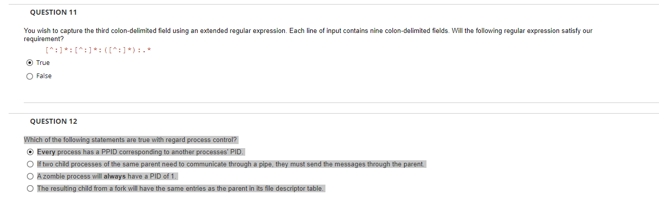 Solved You wish to capture the third colon-delimited field | Chegg.com