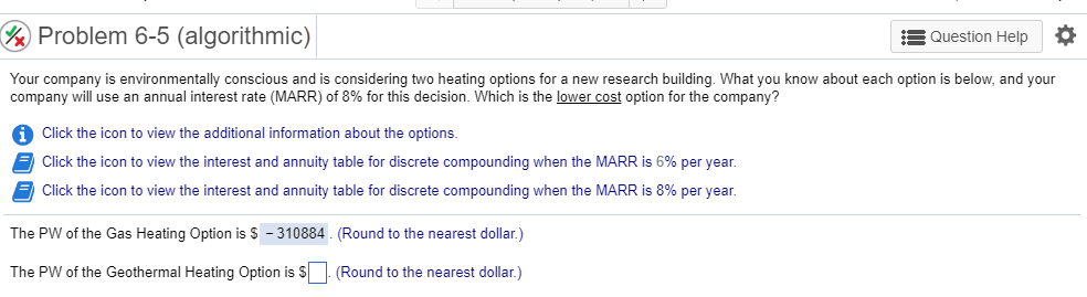 Solved (%) Problem 6-5 (algorithmic) Question Help Your | Chegg.com Solved (%) Problem 6-5 (algorithmic) Question Help Your | Chegg.com