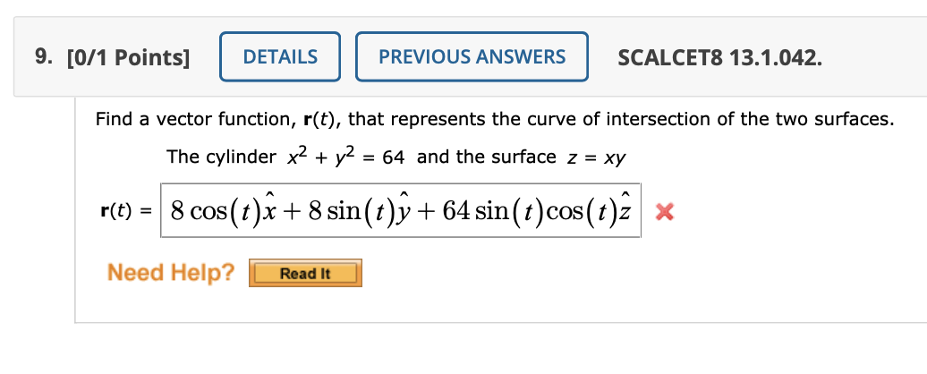 Solved 9. [0/1 Points] DETAILS PREVIOUS ANSWERS SCALCET8 | Chegg.com