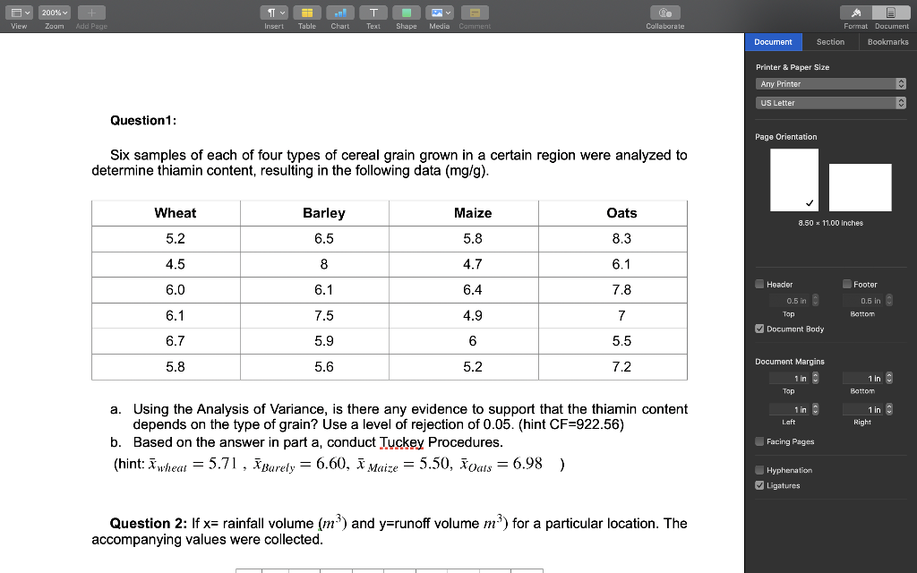 Solved Tv o 200% + View Zoom Add Page T Text Insert Table | Chegg.com