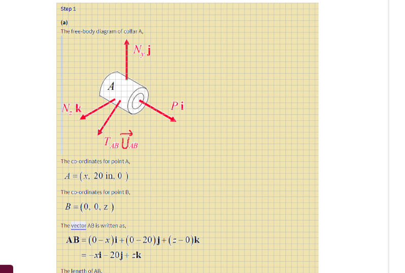 Solved Collars A and B are connected by a 25 -in. long wire | Chegg.com