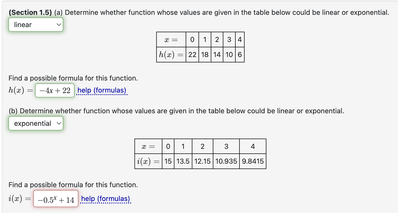 Solved Section 1 5 A Determine Whether Function Whose