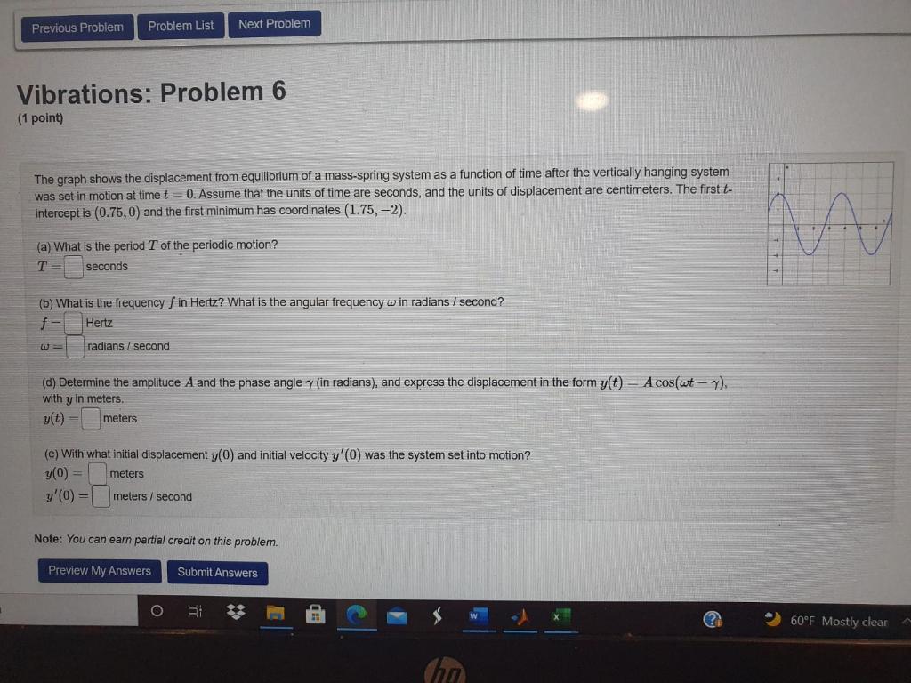 Solved Previous Problem Problem List Next Problem | Chegg.com