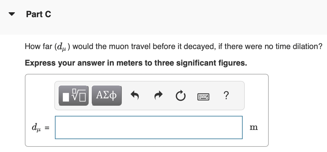 Solved If a muon is traveling at 99.9% the speed of light, | Chegg.com