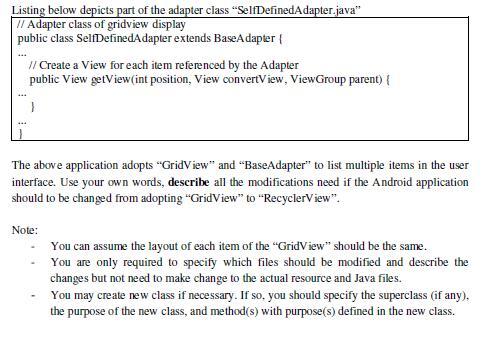 (a) Splash screen is the default screen that will be | Chegg.com