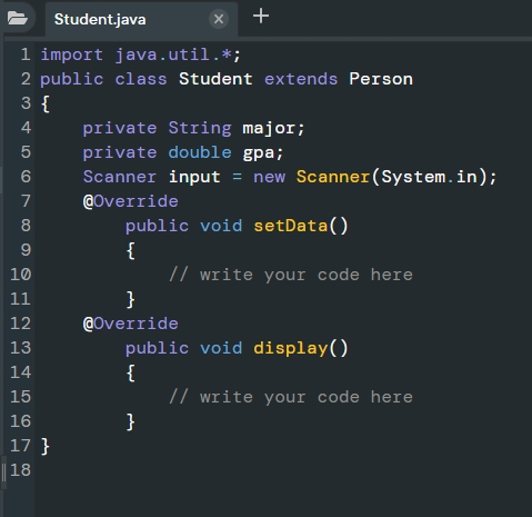Solved Develop a set of classes for a college to use in | Chegg.com