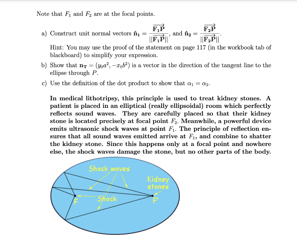 Solved Applications of the ellipse. In this question, we | Chegg.com