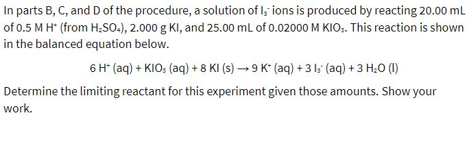 Solved In parts B,C, and D of the procedure, a solution of | Chegg.com