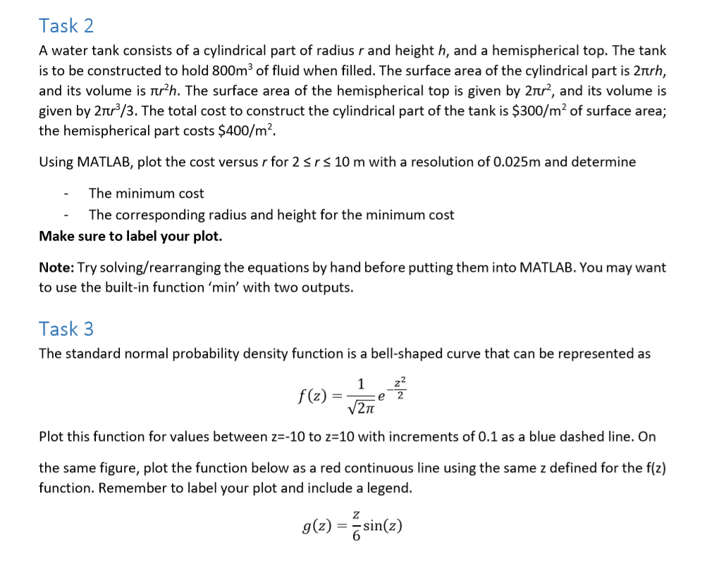 Solved Construct the following matrices in MATLAB and find | Chegg.com