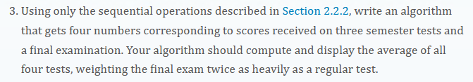 Solved Using only the sequential operations described in | Chegg.com