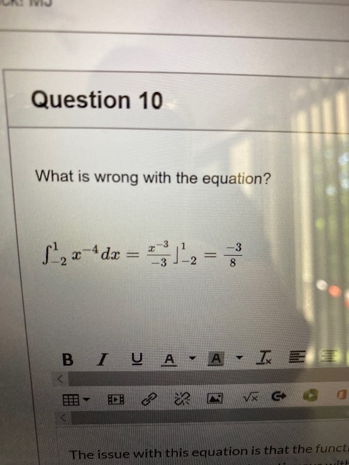 Solved Question 10 What is wrong with the equation? $1, | Chegg.com