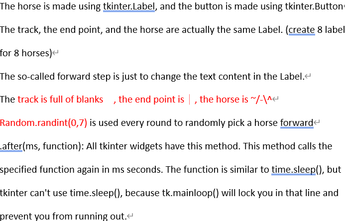 PYTHON - HORSE RACING I was required to set 8 labels | Chegg.com