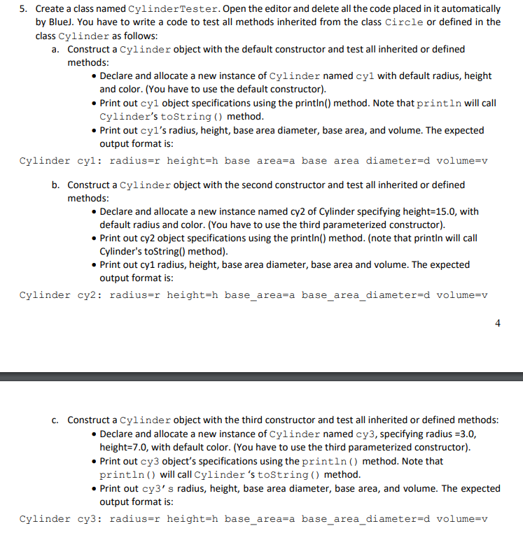 Solved Here I was given this class Circle: public class | Chegg.com