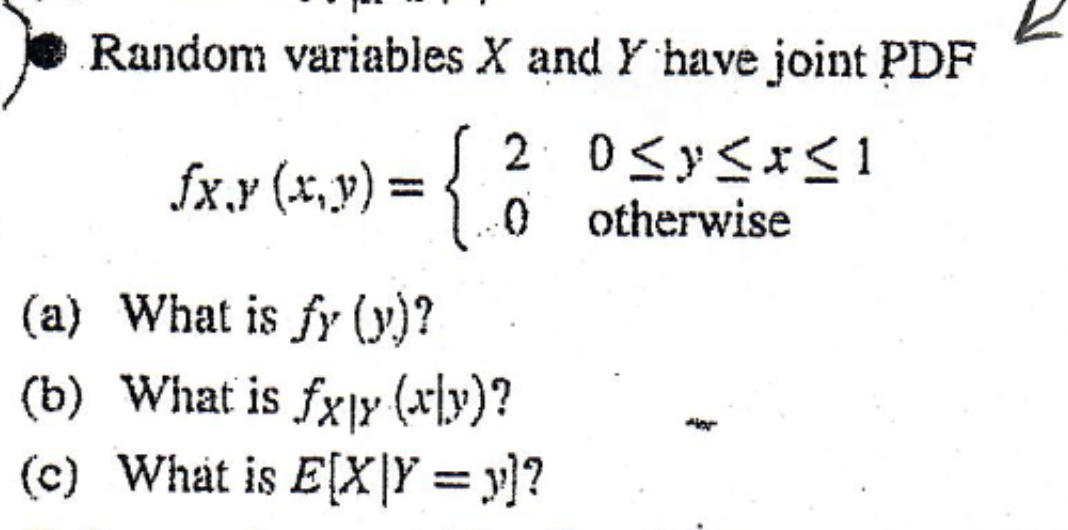 Solved Random variables X and Y have joint PDF 2 Oy | Chegg.com