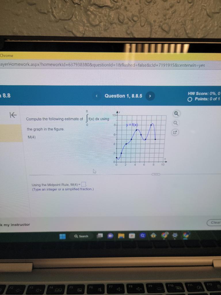 Solved Compute the tollowing estimate of ∫08f(x)dx using the | Chegg.com