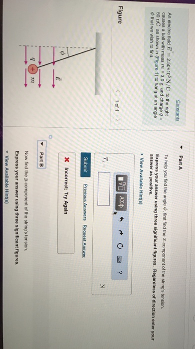 Solved Part A Constants To help you find the angle o,first | Chegg.com