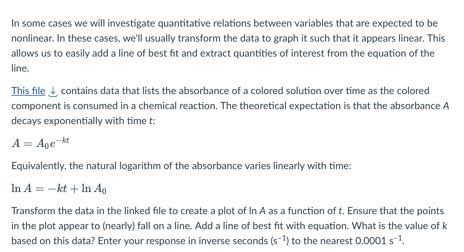 Solved In some cases we will investigate quantitative | Chegg.com
