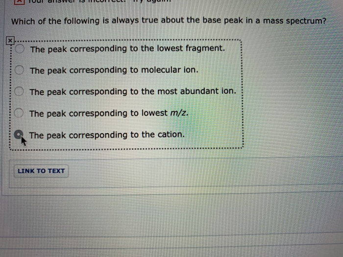 Solved Which of the following is always true about the base | Chegg.com