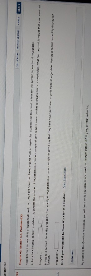 Solved ssignment FULL SCREEN PRINTER VERSION RACK NEXT | Chegg.com