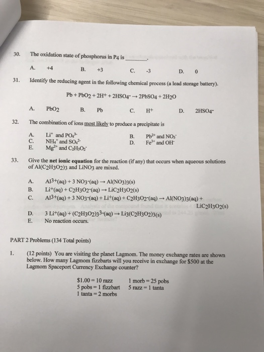 Solved 30 The Oxidation State Of Phosphorus In P4 Is A 4 Chegg Solved 30 The Oxidation State Of Phosphorus In P4 Is A 4 Chegg