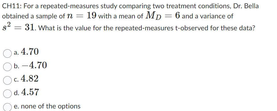 Solved CH8: Dr. Ashley selects a sample of n=25 from a | Chegg.com