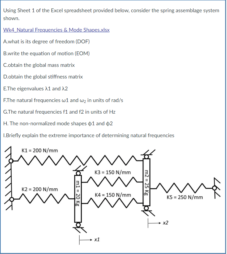 Solved Using Sheet 1 of the Excel spreadsheet provided | Chegg.com
