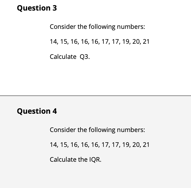 Solved Question 3 Consider the following numbers: 14, 15, | Chegg.com