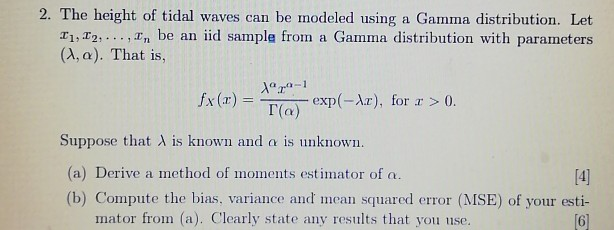 Solved 2. The height of tidal waves can be modeled using a | Chegg.com