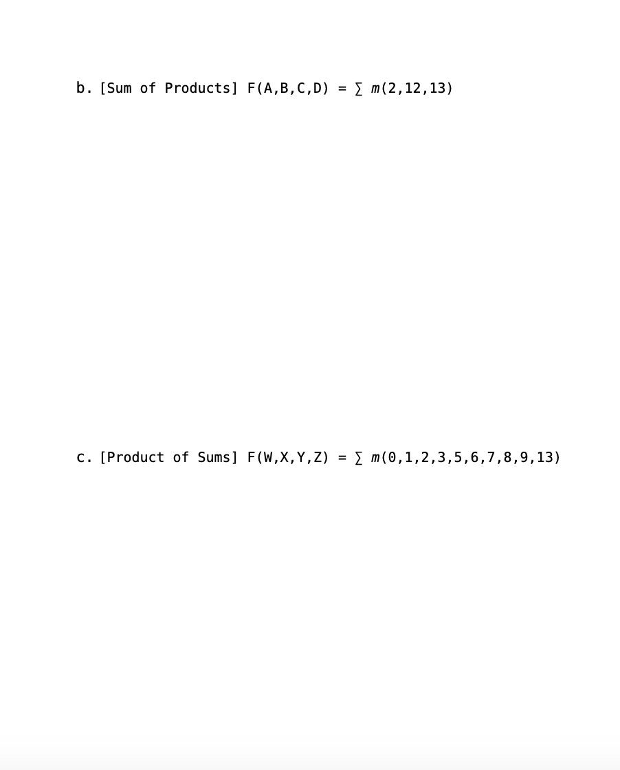 Solved 1. (3 points each) Simplify the following Boolean | Chegg.com