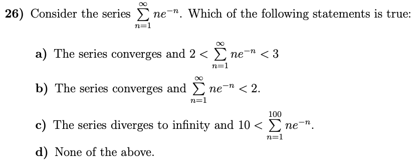 Solved Consider the series \\\\sum_(n=1)^(\\\\infty ) | Chegg.com