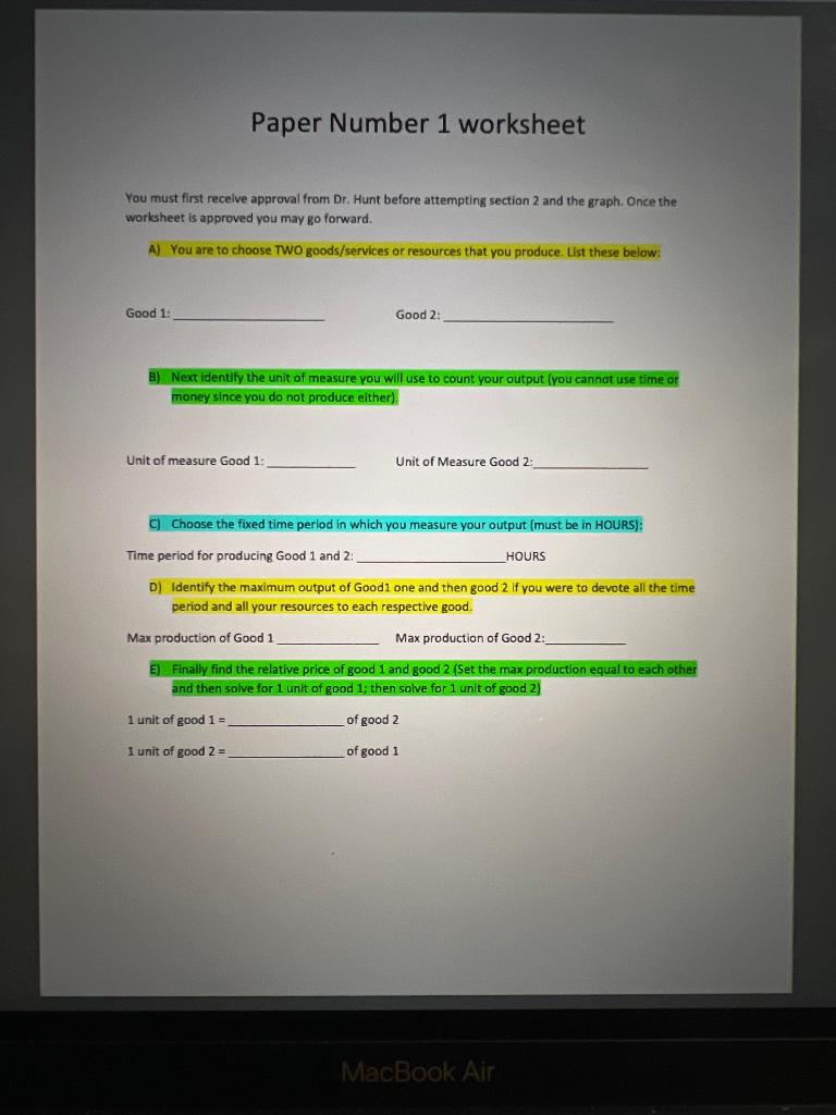 Solved You must first receive approval from Dr. Hunt before | Chegg.com