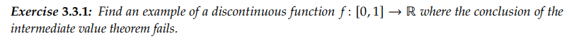 Solved Exercise 3.3.1: Find an example of a discontinuous | Chegg.com