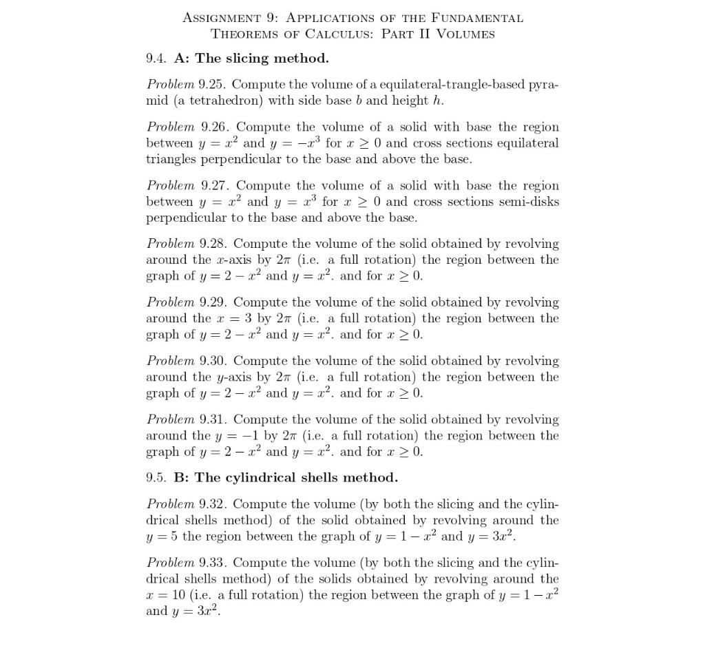 Solved Assignment 9: Applications of the Fundamental | Chegg.com