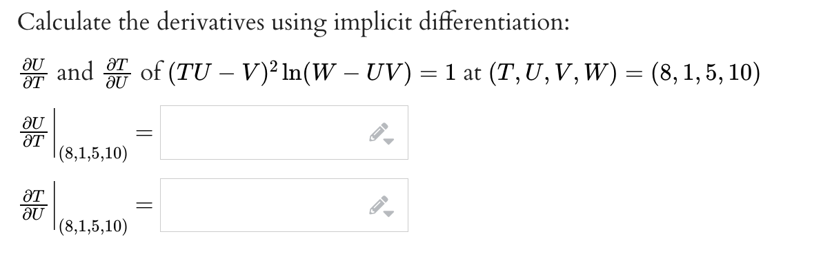 Solved Calculate the derivative using implicit | Chegg.com