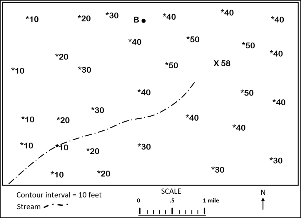 Solved With a pencil (or digitally), draw in contour lines | Chegg.com
