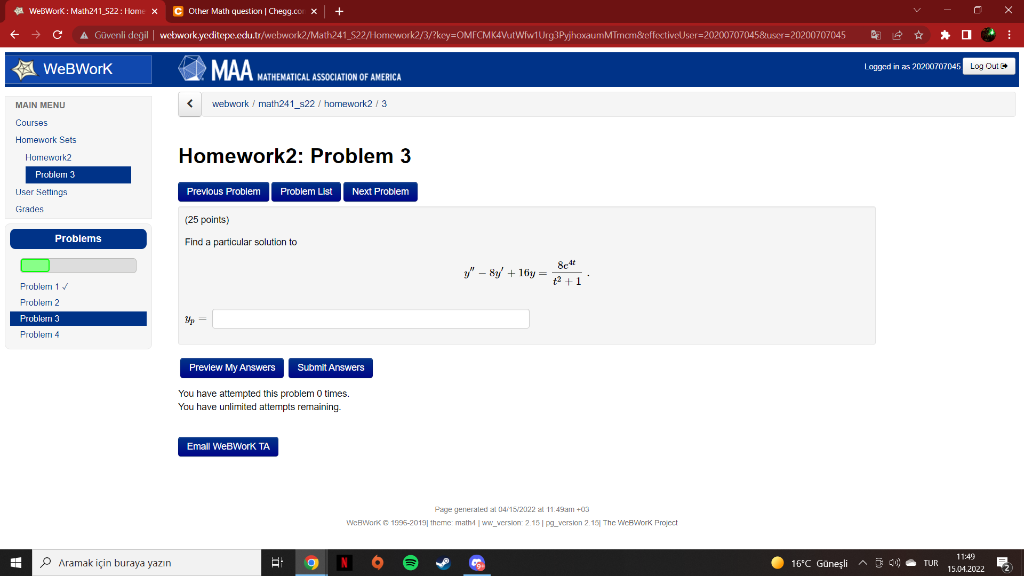 Solved WebWork: Math211_522 : Home X C Other Math question | Chegg.com