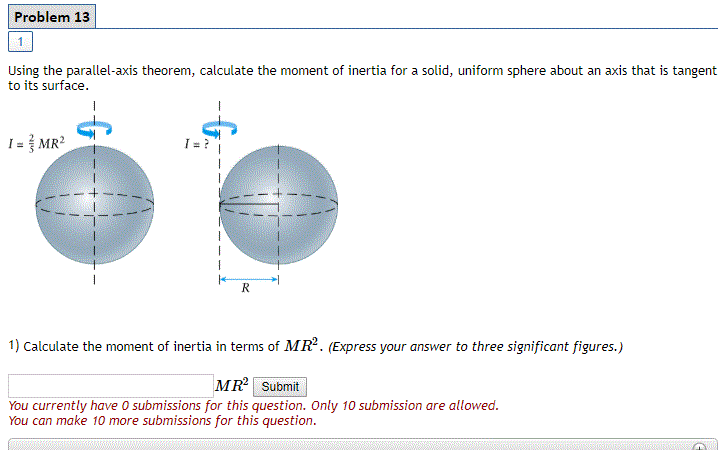 Solved Problem 13 Using the parallel-axis theorem, calculate | Chegg.com